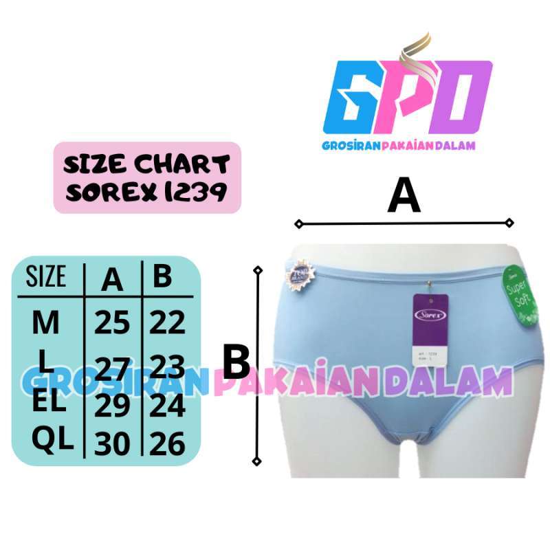 Jual SATUAN CELANA DALAM SOREX 1239 SUPER SOFT PREMIUM CUTTING MIDI CD Wanita Paling Dicari ...