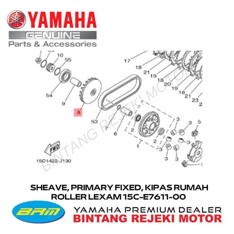 Jual SHEAVE, PRIMARY FIXED, KIPAS RUMAH ROLLER LEXAM 15C-E7611-00 di ...