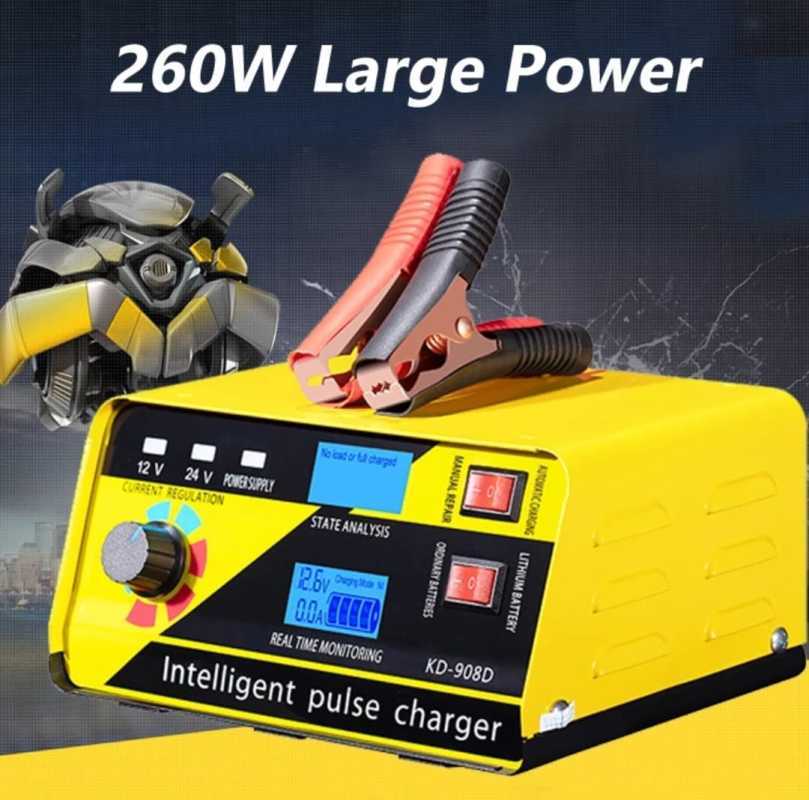 Promo Charger Aki Otomatis 260W Smart Intelligent Auto Repair Mobil ...