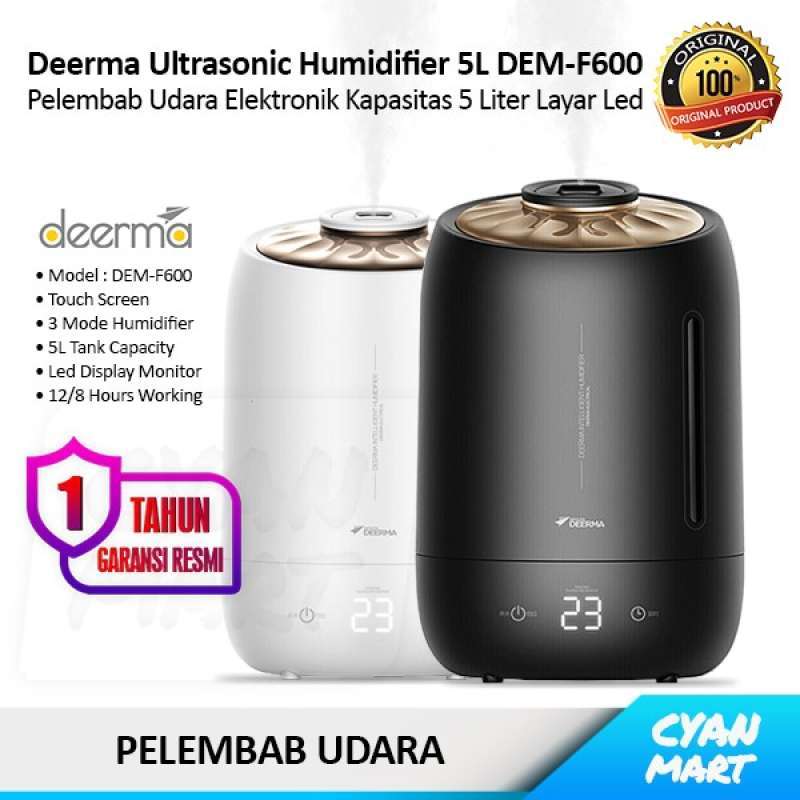 Promo Terbaik Pelembab Udara Deerma Air Humidifier Ultrasonic Aroma Therapy Diffuser - DEEM-F600 ...