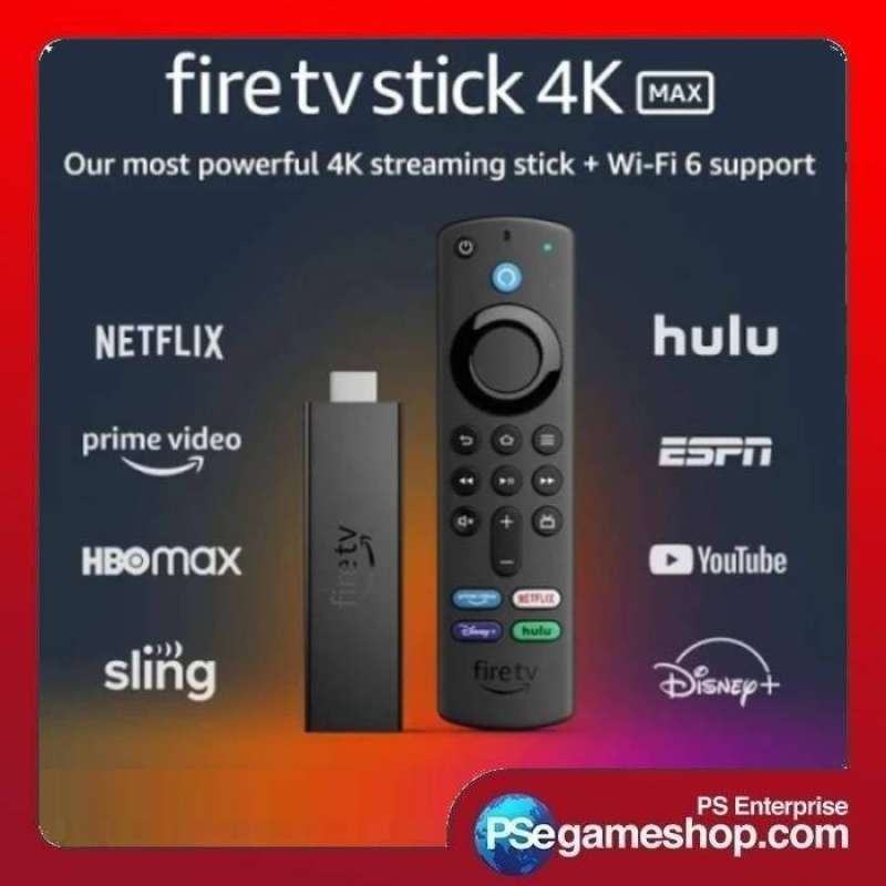 Jual Amazon fire tv stick 4k max Wifi 6 With Alexa 2nd Gen di Seller ...