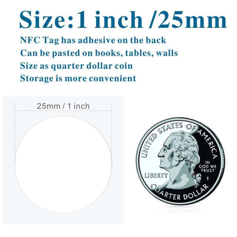 Promo 1000 Lembar Nfc Smart Card Tags Sticker Model Ntag213 Dan M1 ...