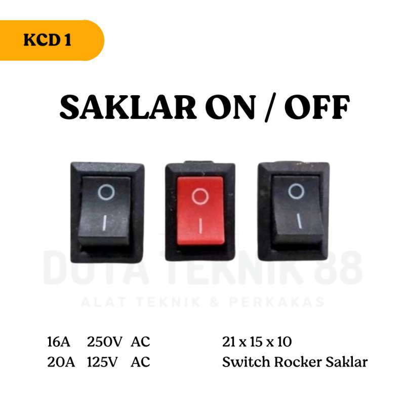 Jual Saklar Rocker Switch Pin Kaki On Off X Mm Saklar Dispenser Merah Di Seller Duta Teknik