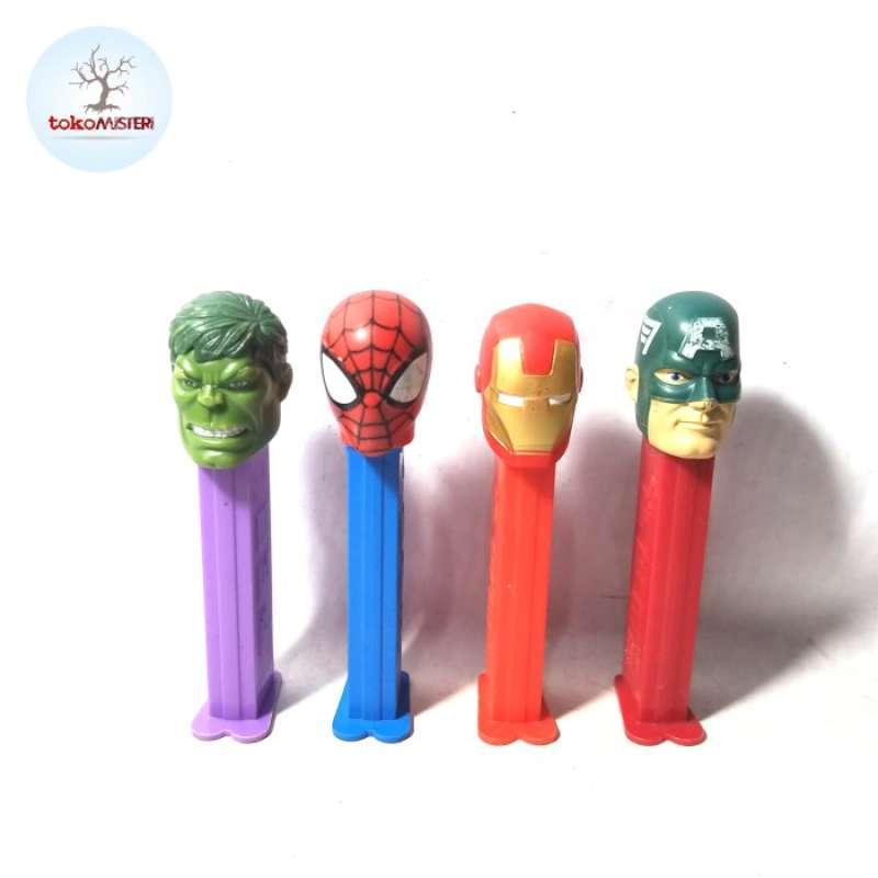 Jual Pez Hulk Iron Man Spiderman Captain America Marvel Hero Avengers ...