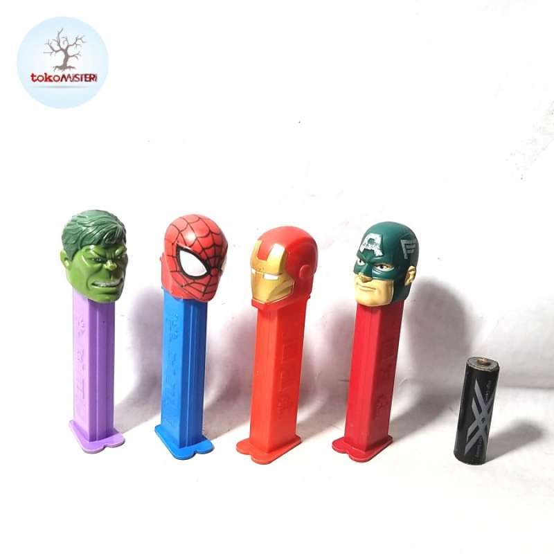 Jual Pez Hulk Iron Man Spiderman Captain America Marvel Hero Avengers ...
