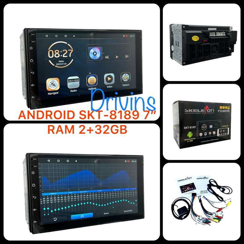 Promo Head Unit Double Din Android Skeleton SKT-8189 7” Inch Ram 2 ...