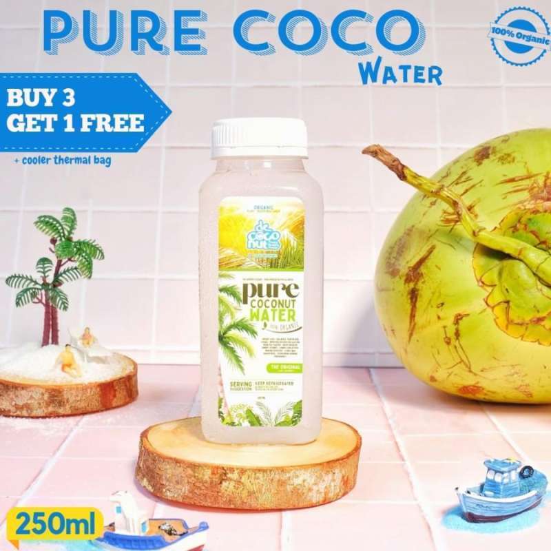Jual Young Coconut Water 250ml, Minuman Sehat dan Segar 100% air kelapa ...