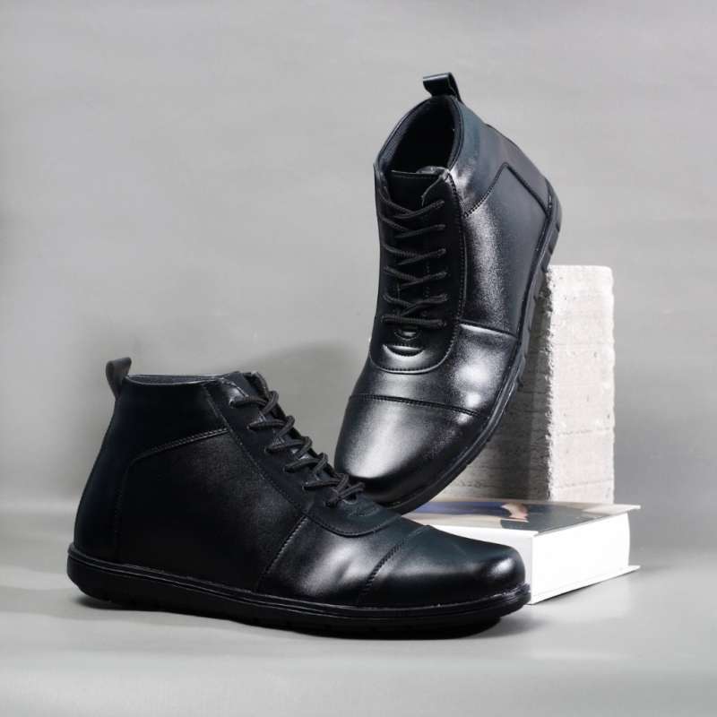 Promo Sepatu Boots Formal Hitam Pria Terbaru Crewger pltd Agya Original ...