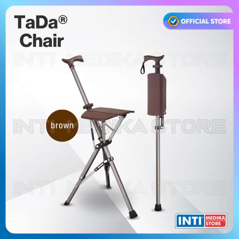 Promo TADA CHAIR - 2in1 Tongkat Lipat + Kursi Duduk PRAKTIS & INSTANT 2 ...