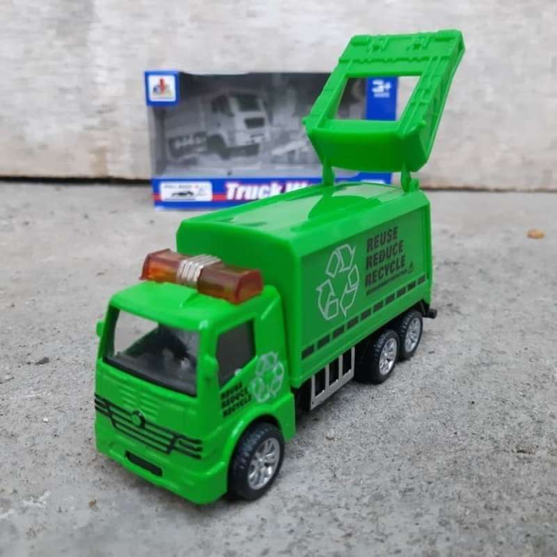Promo DIECAST TRUK SAMPAH MODERN - MAINAN MINIATUR TRUCK ANGKUT MOBIL ...
