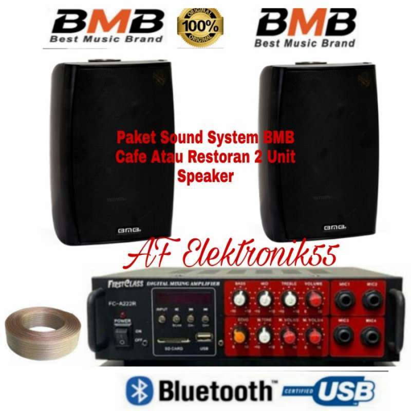 Promo PAKET SOUND SYSTEM BMB CAFE ATAU RESTORAN (2 SPEAKER) - XIONSTORE ...