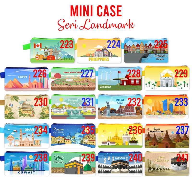 Jual Mini Case Landmark Berbagai Negara Dompet Tempat Pensil Souvernir ...