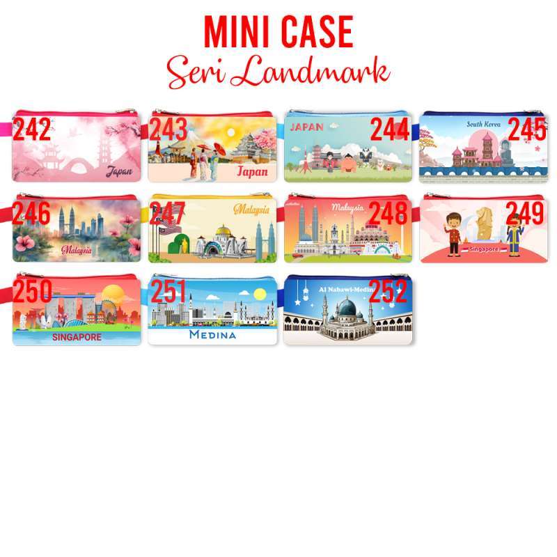 Jual Mini Case Landmark Berbagai Negara Dompet Tempat Pensil Souvernir ...