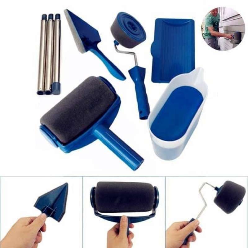 Promo Paint Roller Brush Alat Kuas Roll Cat Dinding Tembok Anti tumpah ...