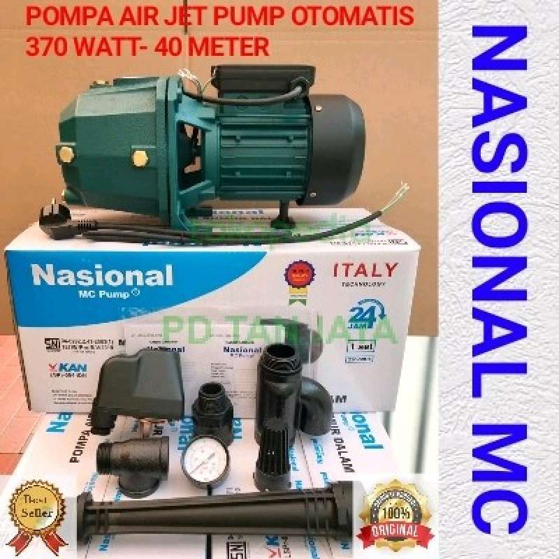 Promo POMPA AIR OTOMATIS JETPUMP SUMUR DALAM JET PUMP NASIONAL 370-40 ...