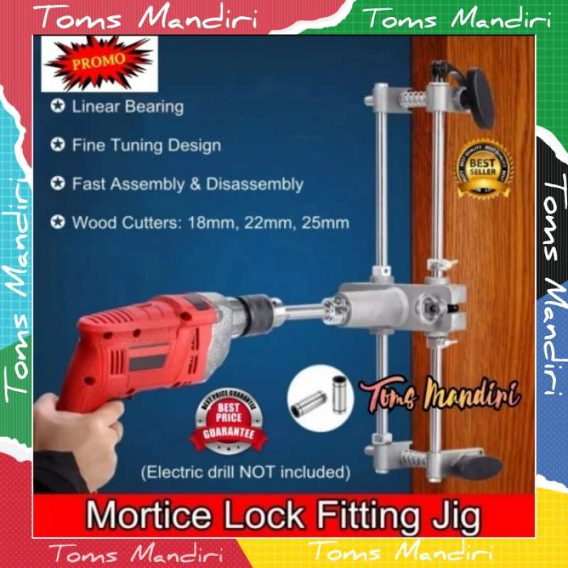Promo MORTISER DOOR LOCK FITTING JIG TOOL ( LOBANG PINTU KAYU ) - Diskon 50% di Seller ...