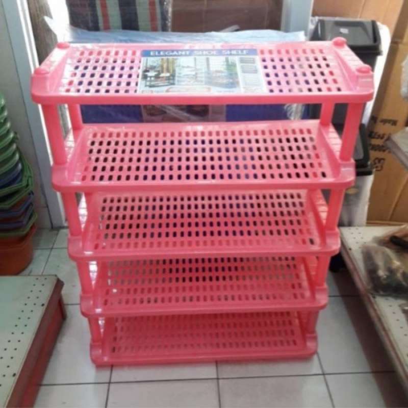 Promo Promo Rak Sepatu Miring Susun 5 Shinpo / Tempat Sendal Sepatu ...