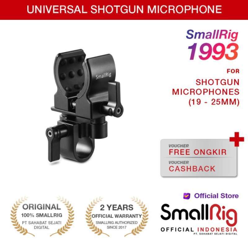 Promo SMALLRIG UNIVERSAL COMPACT SHOT MICROPHONE ADJUSTABLE MOUNT 1993 ...