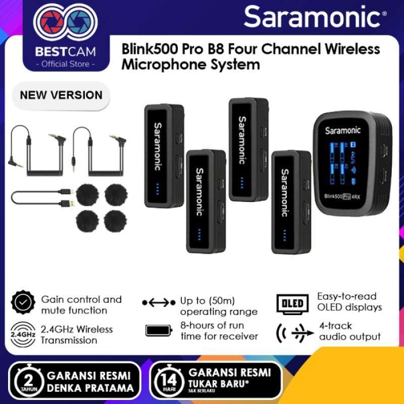 Promo Saramonic B 500 Pro B8 Four-channel Wireless Microphone System ...