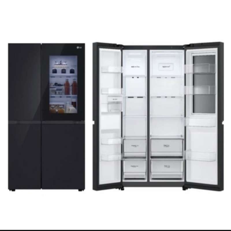 Jual Lg Gc-q257sgvl Kulkas Side By Side W/ Instaview Thinq 655l Di Seller Station Electronic ...