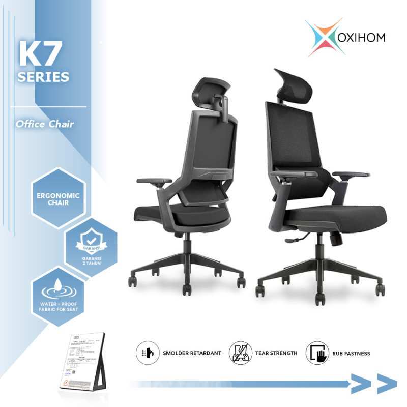 Promo Oxihom Fk7 Kursi Kantor Gaming Kursi Belajar Jaring Hidrolik ...