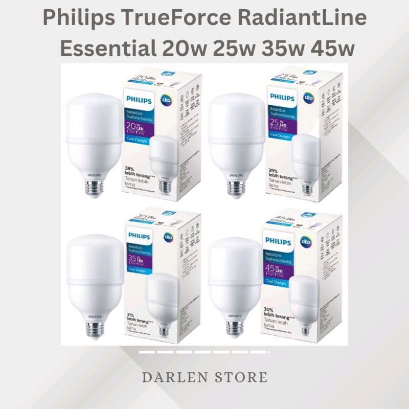 Jual Philips RadiantLine TrueForce 20w 25w 35w 45w Essential LED Putih di Seller Darlen Store ...