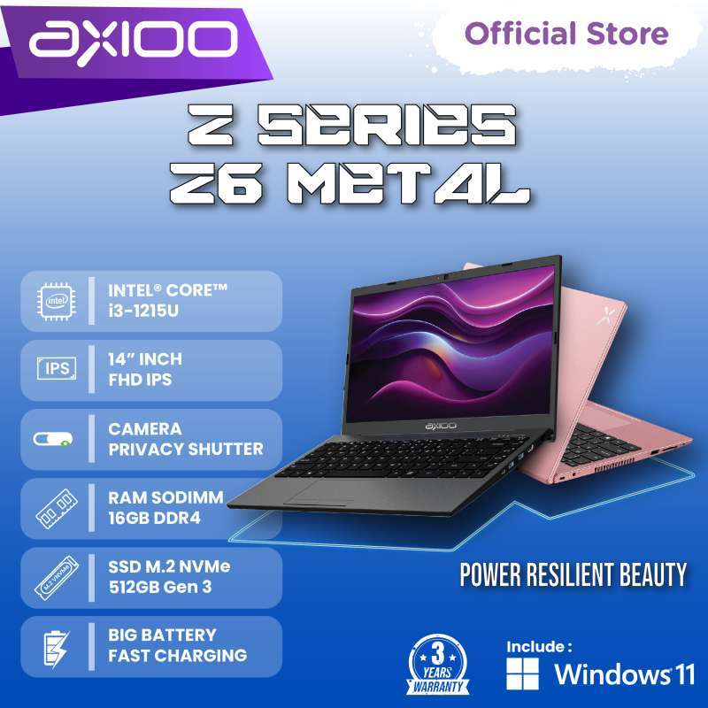 Jual Axioo MyBook Z6 Metal Series Intel Core i3-1215U/16GB/512GB/FHD IPS - Windows 11 di Seller ...