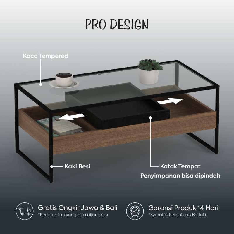 Promo Pro Design Petra Ct100 Neo Meja Tamu Diskon 29% Di Seller Pro ...