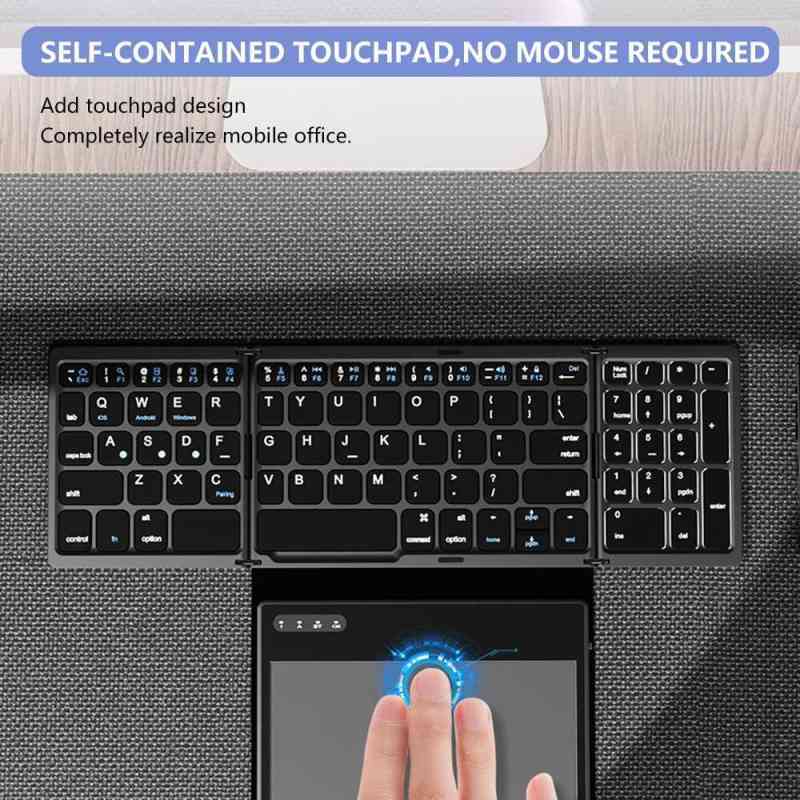 Jual URSICO Keyboard Wireless Bluetooth Foldable Rechargeable with ...