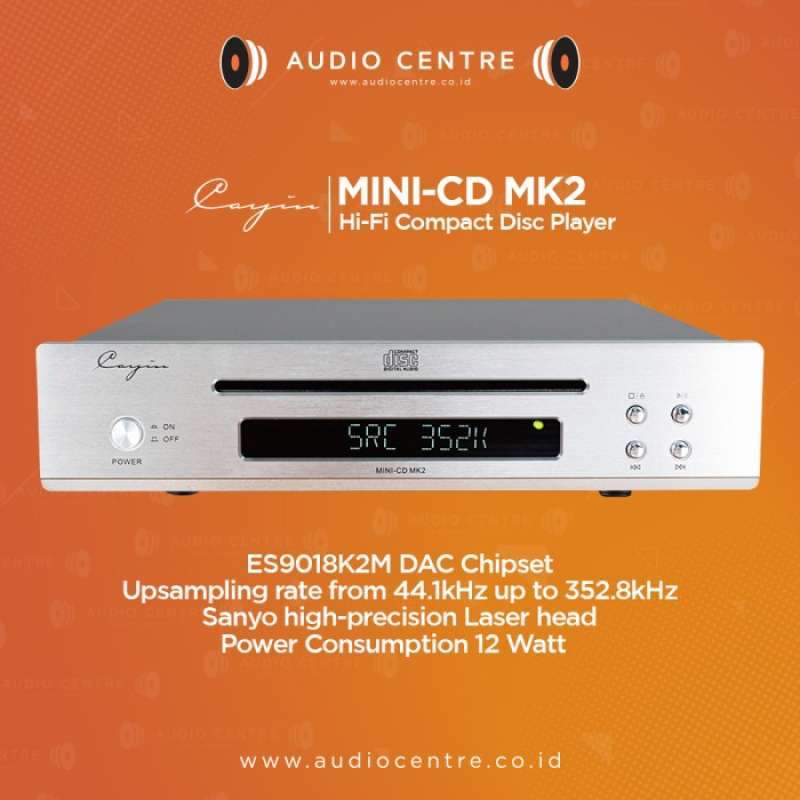 Promo Termurah Cayin Mini Cd Mkii Mk2 Cd Player With Dac Es9018K2M Chipset New Diskon 3% di ...