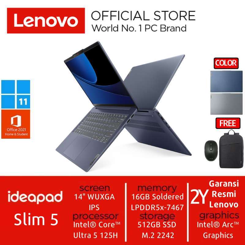 Promo Lenovo IP5 Slim 5 2KID 2JID Notebook [Intel Ultra 5 125H/16GB ...