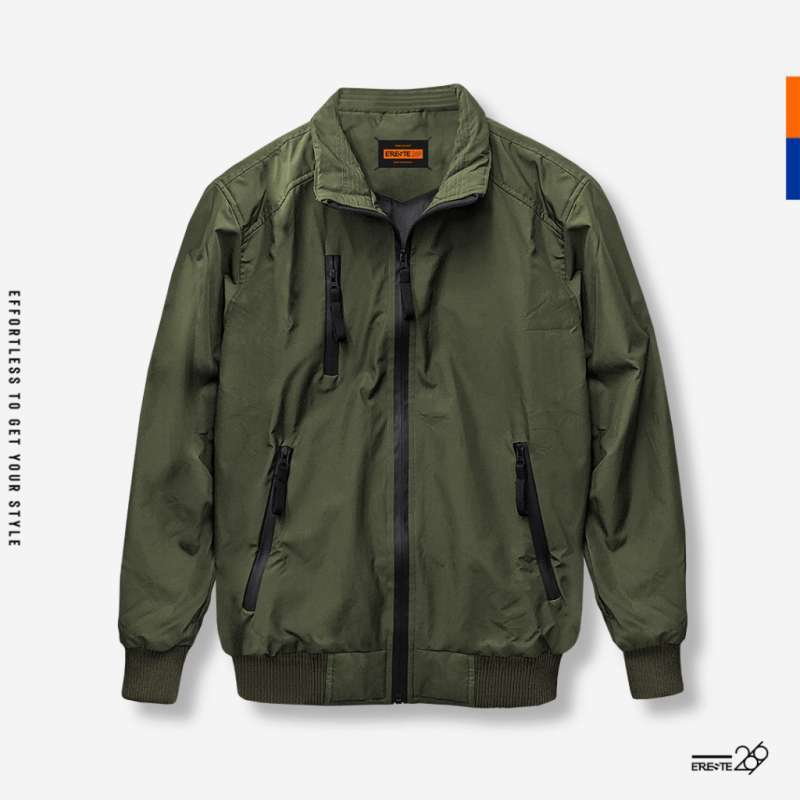 Promo Jaket Parasut Pria Jaket Motor Pria Ghost Hijau Army - XL Diskon ...