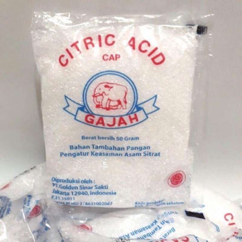 Jual Asam Sitrat Citric Acid Cap Gajah 50gr di Seller HME - Pejagalan ...