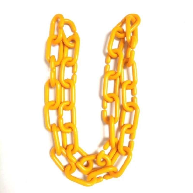 Jual Rantai Plastik 6mm 6 mm Gantungan Baju PVC Warna Cone Safety ...