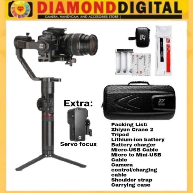 Promo ZHIYUN CRANE 2 3-AXIS GIMBAL STABILIZER WITH FOLLOW FOCUS Diskon ...