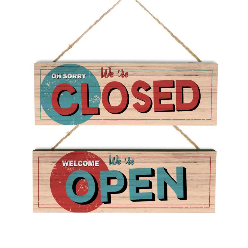 Jual Sign Board Open Close Bolak Balik Sb D Di Seller Kayugraphy