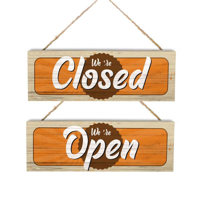 Jual Sign Board Open Close Bolak Balik Sb F Di Seller Kayugraphy