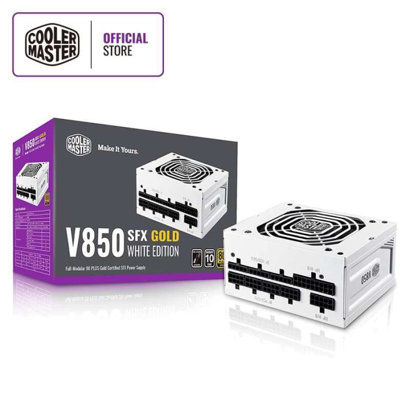 Jual Cooler Master V850 SFX Gold White Edition Full-Modular ATX PSU di ...