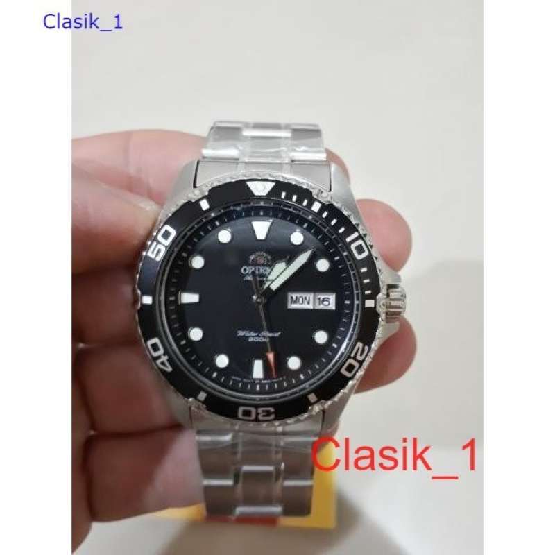 Promo Original 100%!!! Orient FAA02004B9 Diver Mako Ray II Black Dial ...
