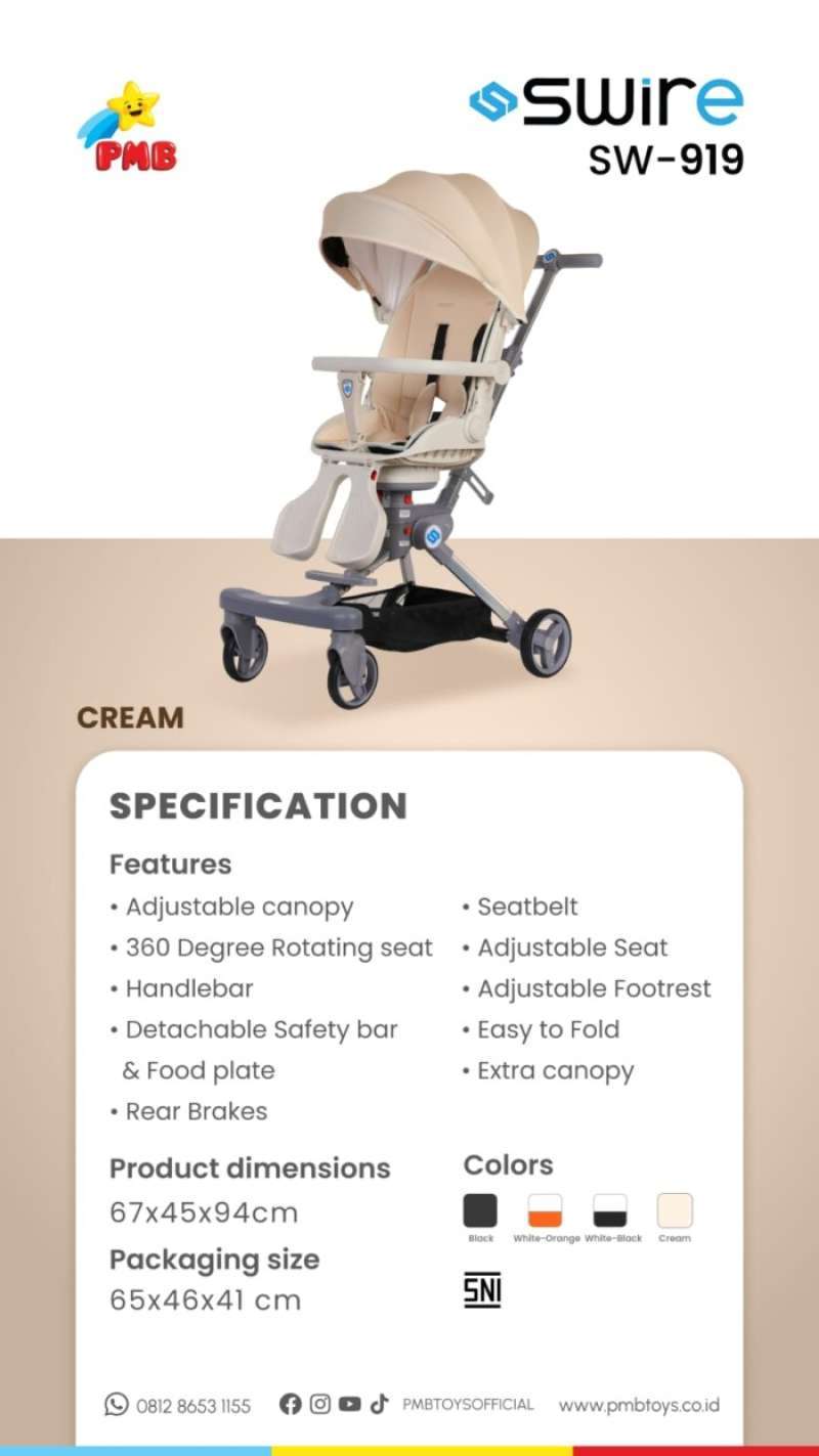 Promo BABY STROLLER MAGIC MICRO TRIKE SWIRE SW919 HADAP 2 ARAH BISA ...