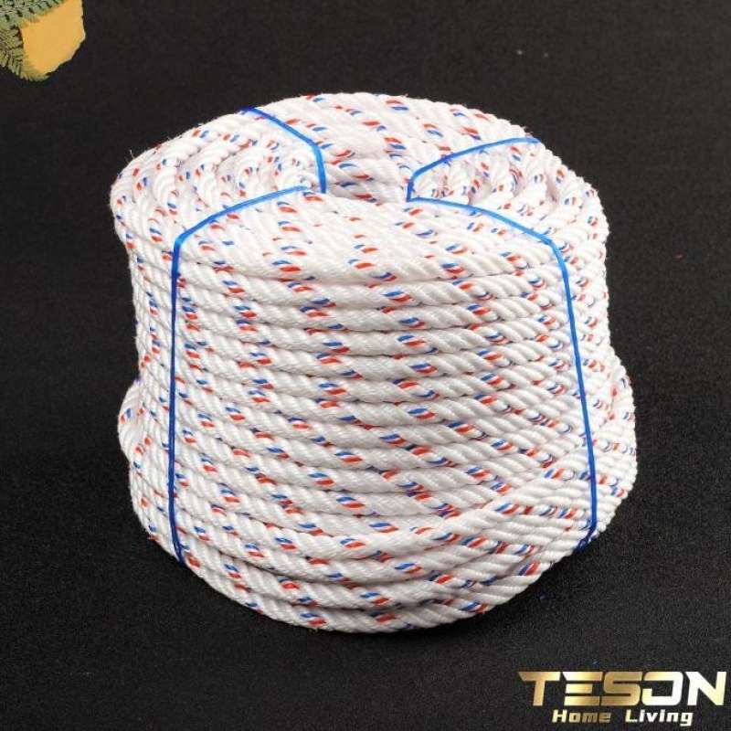 Promo Qqq Tali Tambang Ppd 8 Mm 50 Meter Pp Propyline Nilon Tampar Rope ...