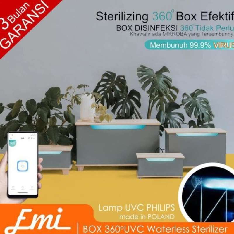 Promo Box 360 ' Uvc Waterless Sterilizer Uv Membunuh Virus - Mini - Ready - Mini 1 Lampu ...