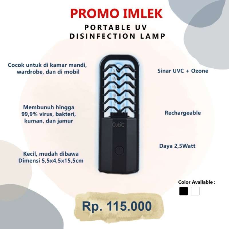 Promo Lampu Portable UV Disinfection 2,5W + Ozone Sterilizer Diskon 33% di Seller Luarbiasa Shop ...