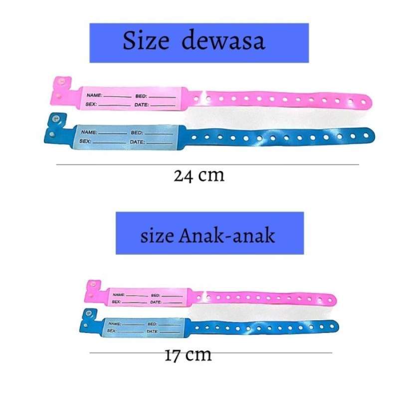 Promo Suncare Gelang Pasien Gelang Rumah Sakit Opname - Anak-anak ...