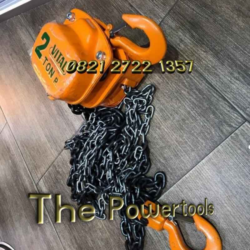 Promo VITAL CHAIN BLOCK 2 TON 5 METER TAKEL HAND MANUAL Diskon 9% di ...