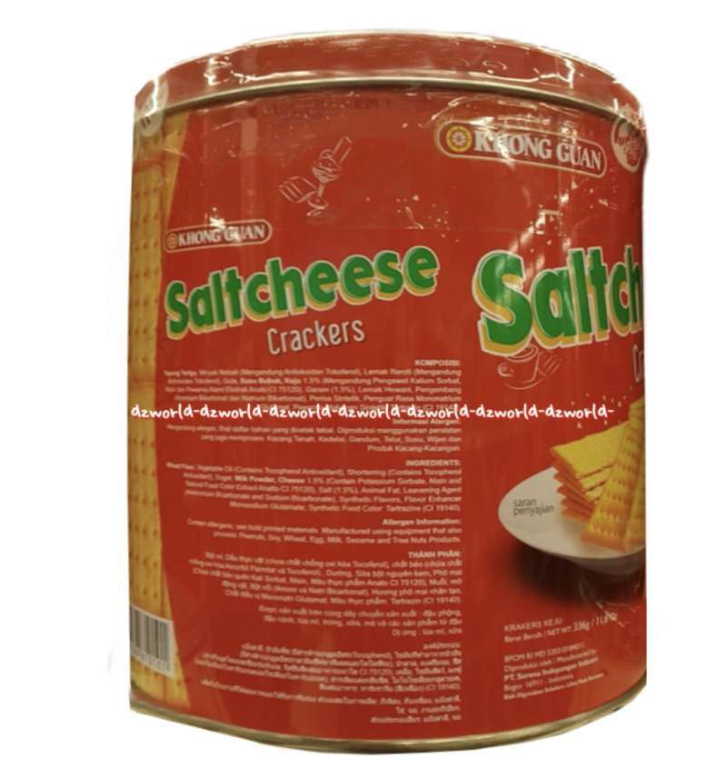 Jual Khong Guan 336gr Saltcheese Crakers Snack Cemilan Keju Asin Salt ...