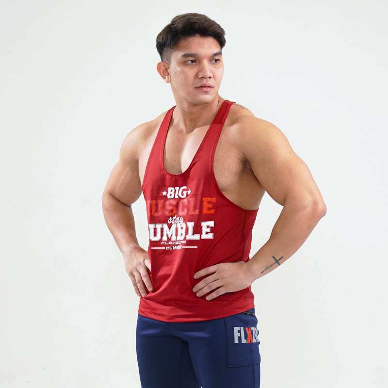 Jual Flexzone Stringer Gym Big Muscle Series Fss-042 Singlet Fitnes Fitness Di Seller Flexzone ...