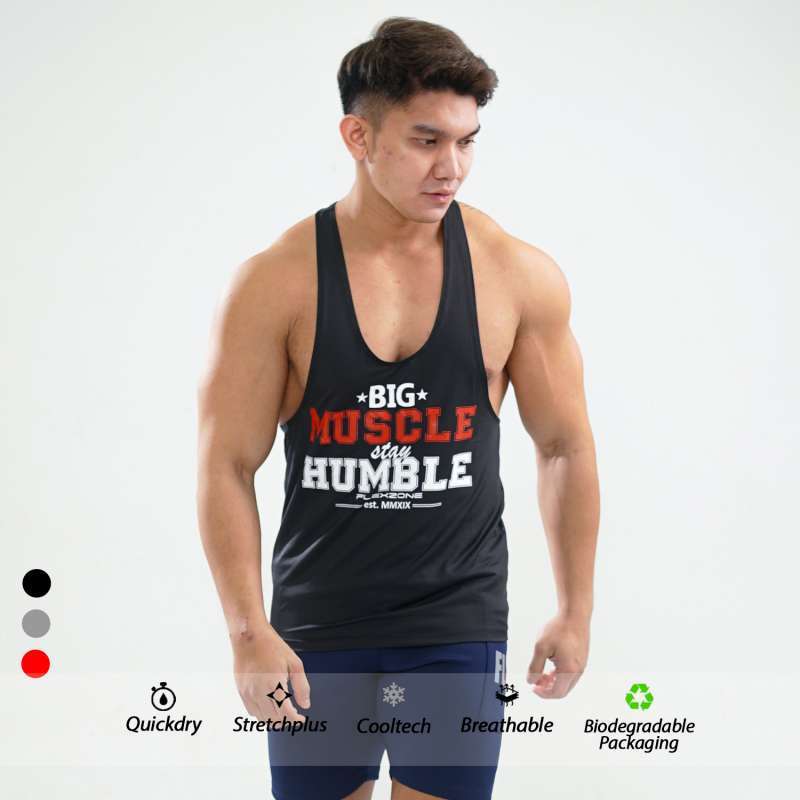 Jual Flexzone Stringer Gym Big Muscle Series Fss-042 Singlet Fitnes Fitness Di Seller Flexzone ...