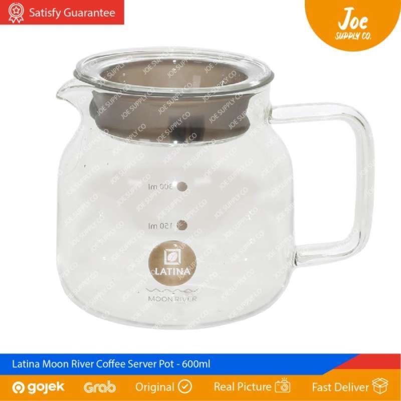 Promo Latina Moon River Pot 600 ml Coffee Pot 600 cc Server Teko Gelas Kaca Diskon 23% di Seller ...