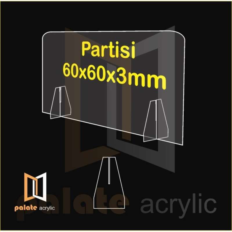 Jual Partisi / Sekat / Pembatas Meja Akrilik Divider Kasir / Acrylic ...